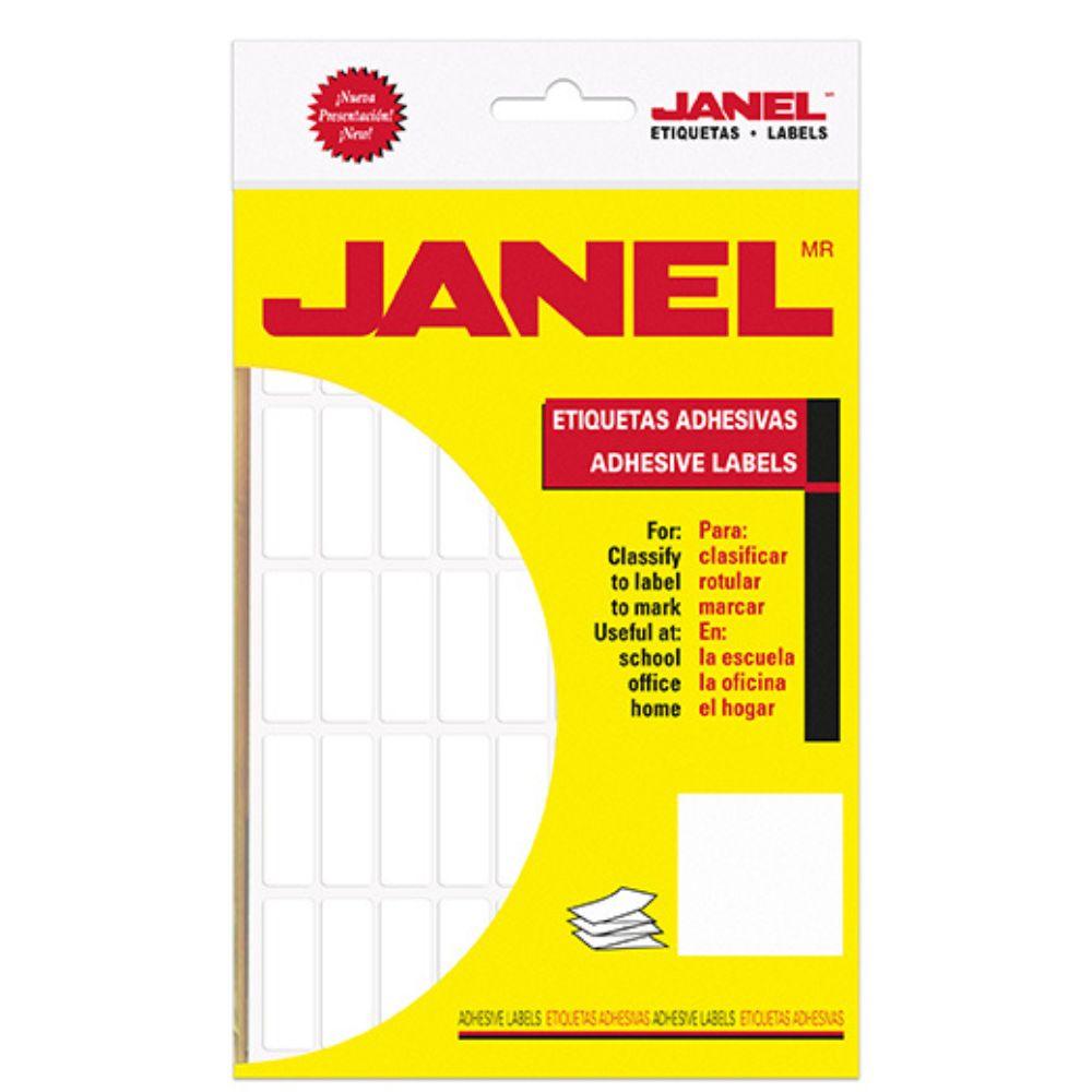 Etiqueta blanca Janel clásica N° Elegir