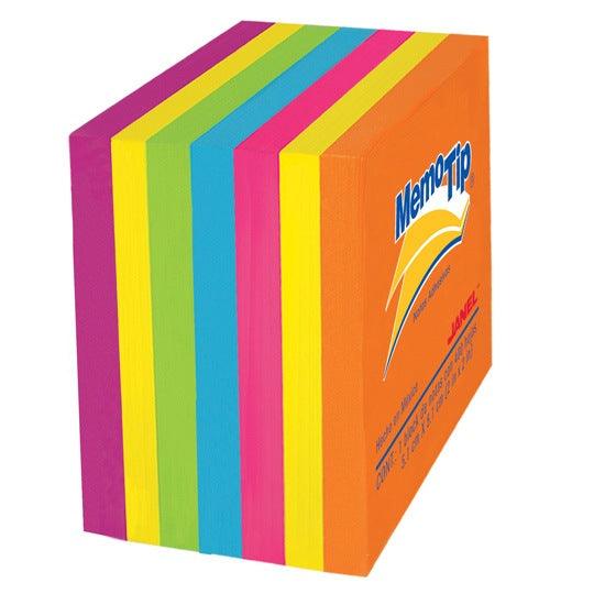 Cubo Notas Memo Tip Neón Janel 3x3